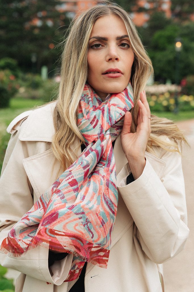 how to put on a scarf ring or cli