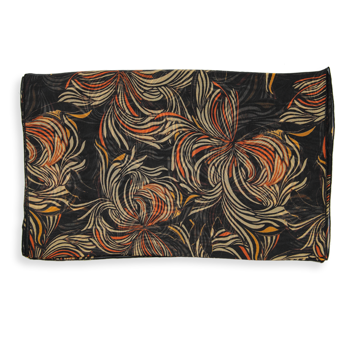 100% silk printed women's scarf in a timeless style | French elegant chic