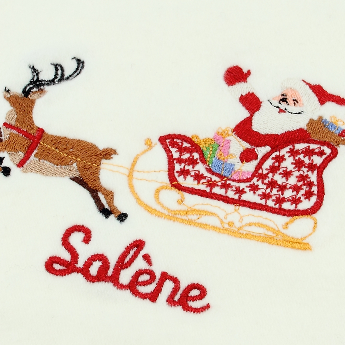 Embroidered child?s snood scarf made of natural materials ? 100% ...